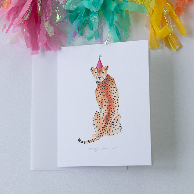 Cheetah Birthday Card – Finding Silver Pennies