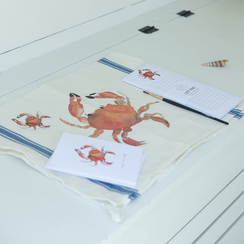 Crab Note Card – Finding Silver Pennies