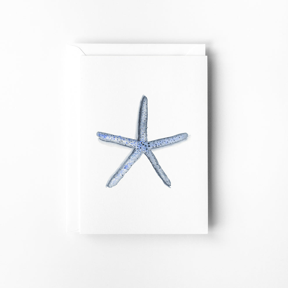 Blue Starfish Mini Note Card – Finding Silver Pennies