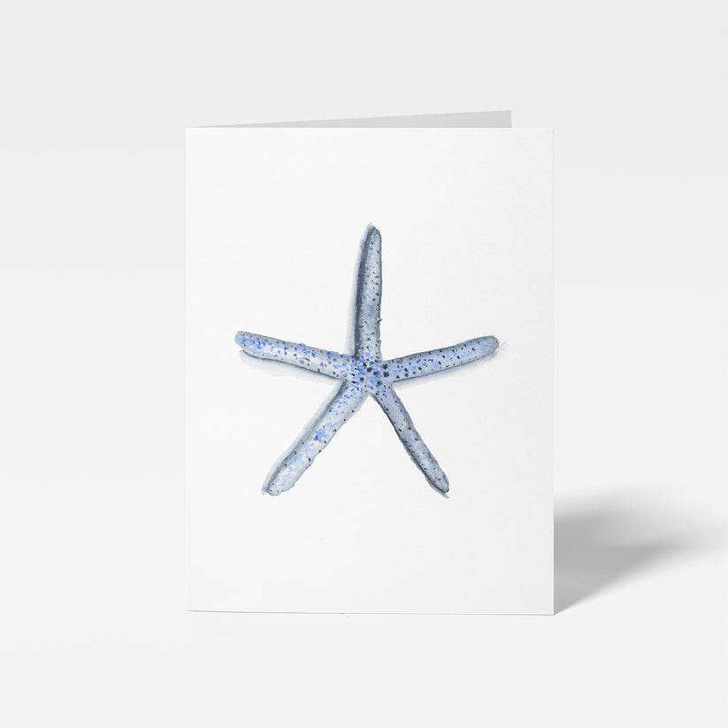 Blue Starfish Mini Note Card – Finding Silver Pennies
