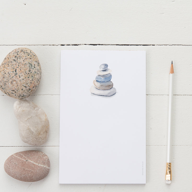 Beach Rocks Watercolor Notepad – Finding Silver Pennies
